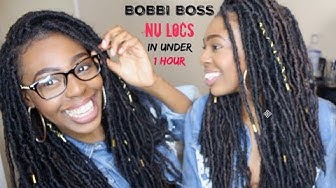 How To: SOFT Individual Crochet Faux Locs Tutorial | Bobbi Boss Nu Locs 24" Lightweight Tension ...