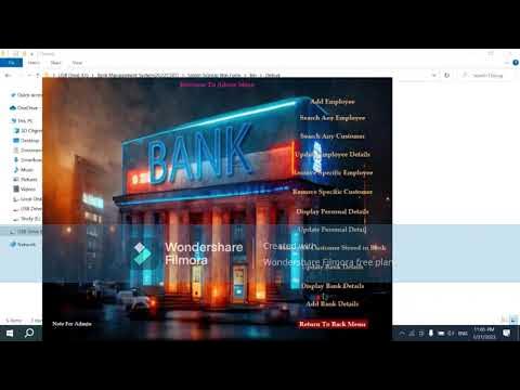 Bank Management System(GUI) - YouTube