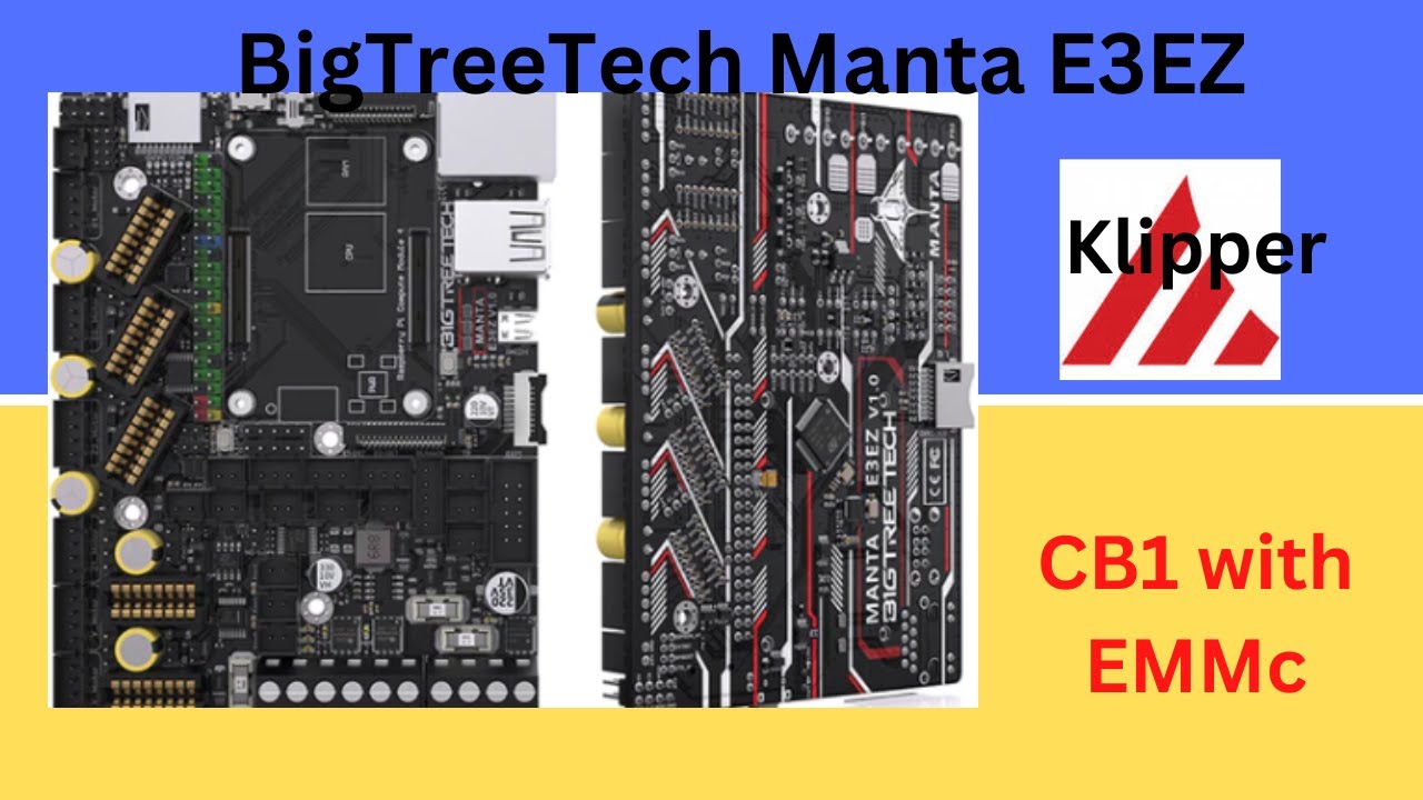 BTT - Manta E3EZ - CB1 with EMMc install - YouTube