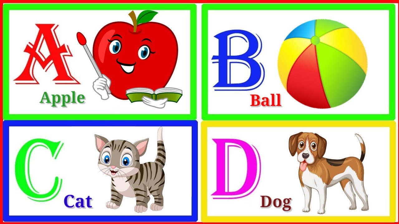 A for apple| A for apple phonic song| A for Apple to z for Zebra with ...