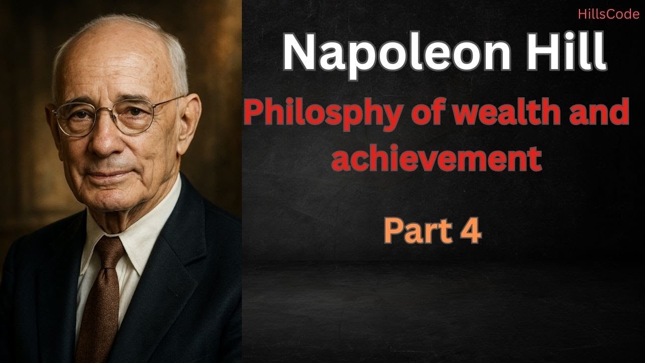Napoleon hill- Philosophy of wealth and achievement- Part 4 - YouTube