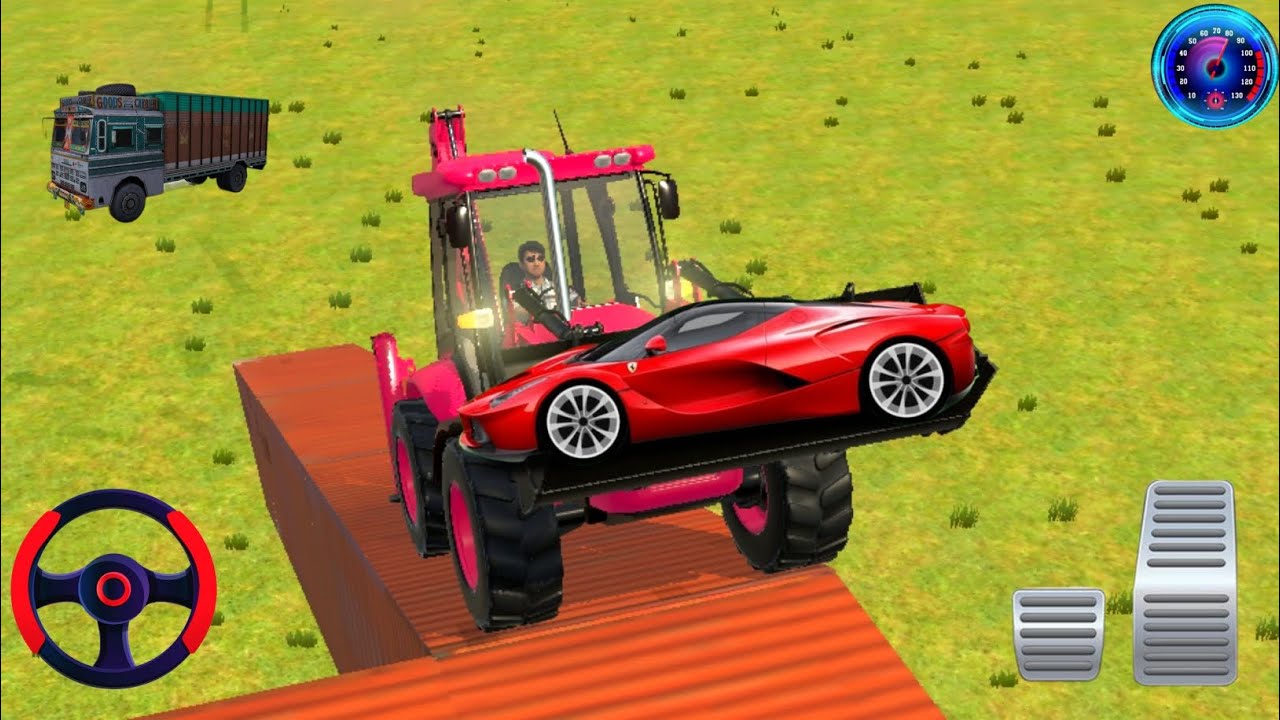 INDIAN VEHICLE SIMULATOR 3D | TRACTOR LOADER LIFTING SUPERCAR 😱🔥 ...
