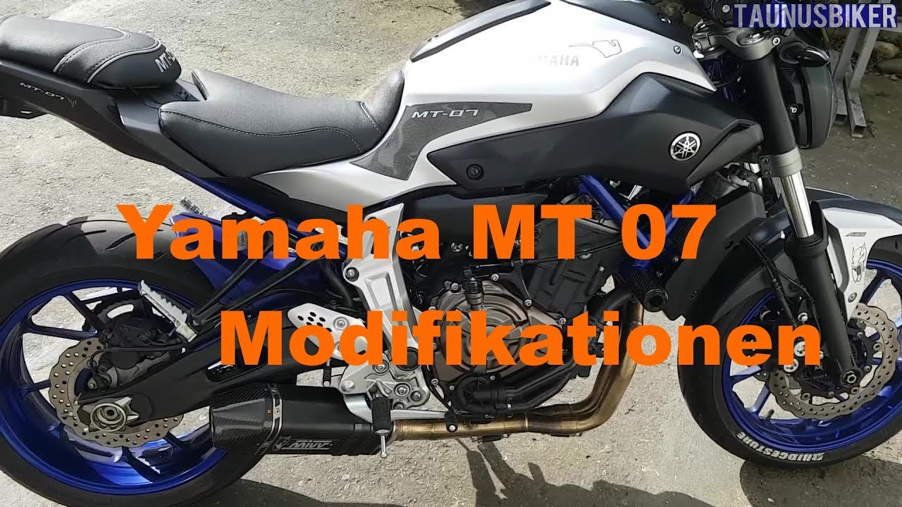 Yamaha MT 07 2015 Modifikationen | Tuning Parts | Taunusbiker - YouTube
