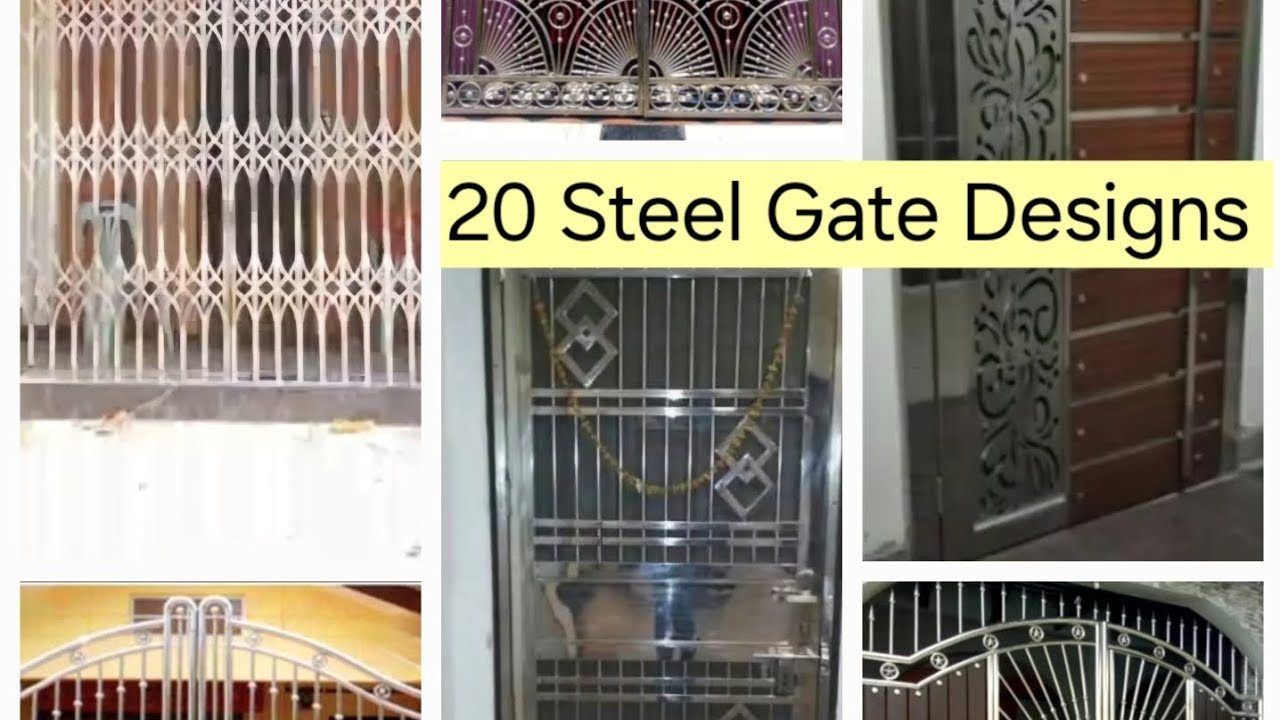 Simple Steel Gate Design. | 20 Steel Gate Designs #trending - YouTube