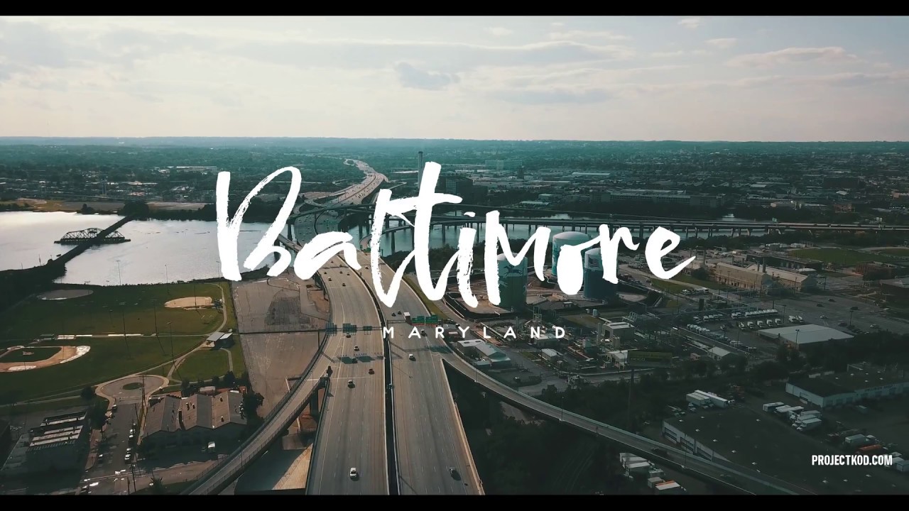 4K Downtown Baltimore, MD from Above - YouTube