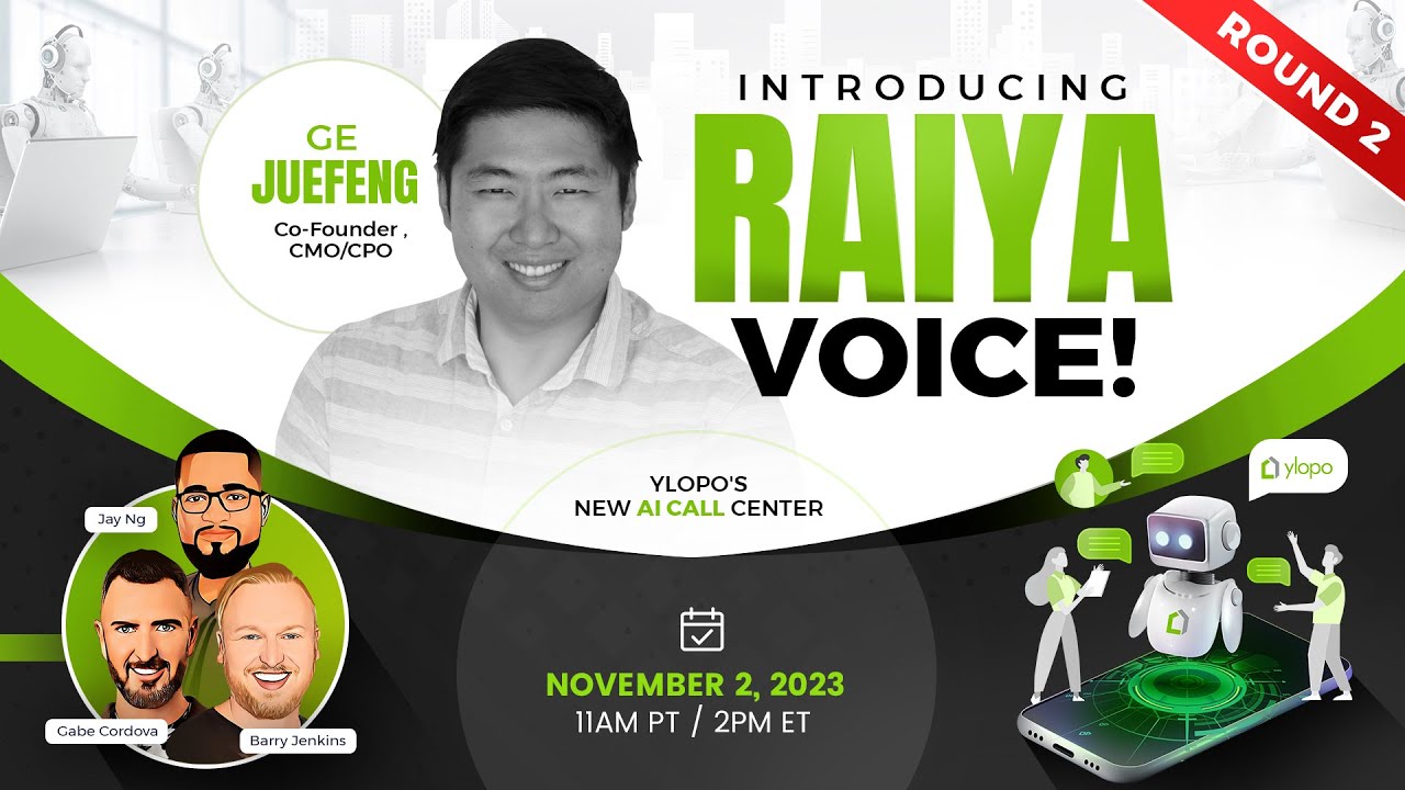 Introducing RAIYA Voice! Ylopo's New AI Call Center - Round 2 - YouTube