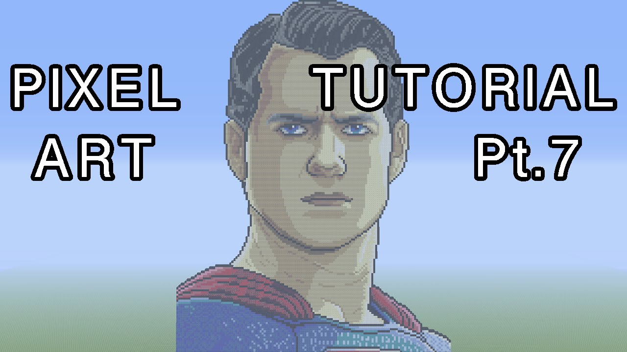 Minecraft Pixel Art Tutorial - Superman (Batman V Superman) Part 7 ...