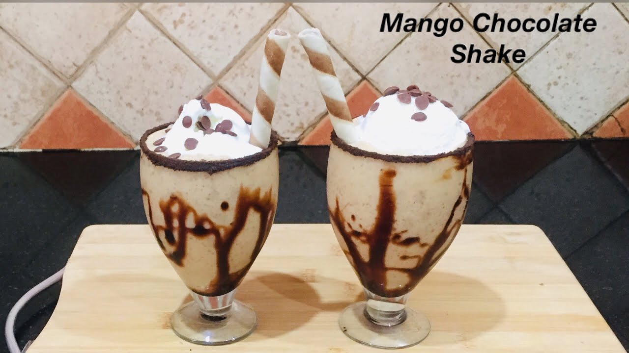 Mango Chocolate MilkShake । Chocolate Milkshake with Mango । Swaad ...