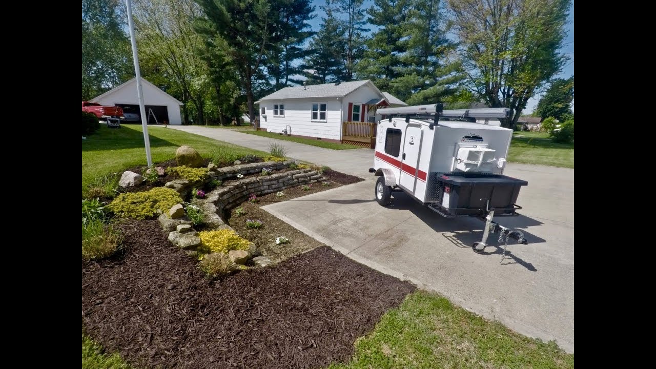 Concrete bag retaining wall update 2019 #2 - YouTube