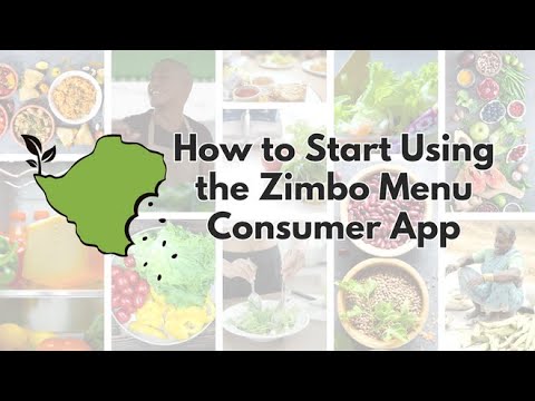 How To Use the Zimbo Menu Consumer App - YouTube