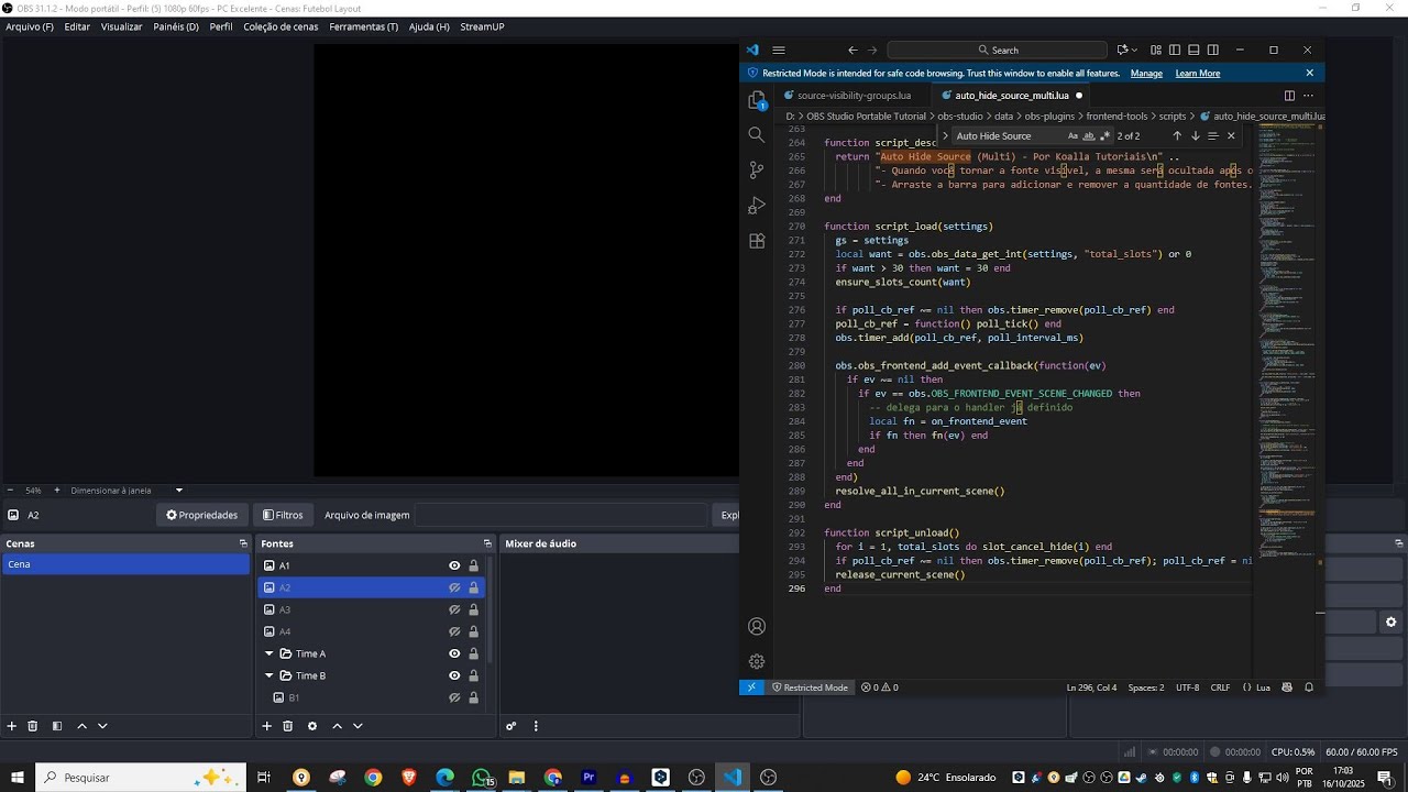 Criando Scripts em LUA para o OBS Studio - YouTube
