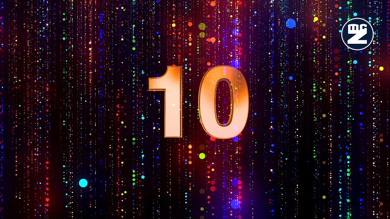 ⏳ HD - Countdown - Numbers 10 to 1 - 計時器 - 10 秒倒數 - YouTube