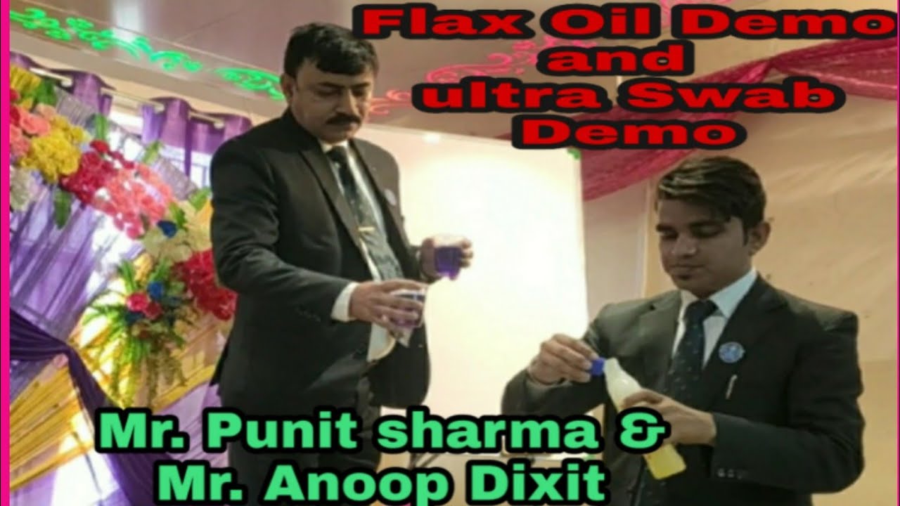 Vestige Demo,Flax oil Demo and Ultra swab Demo By punit sir and anoop ...