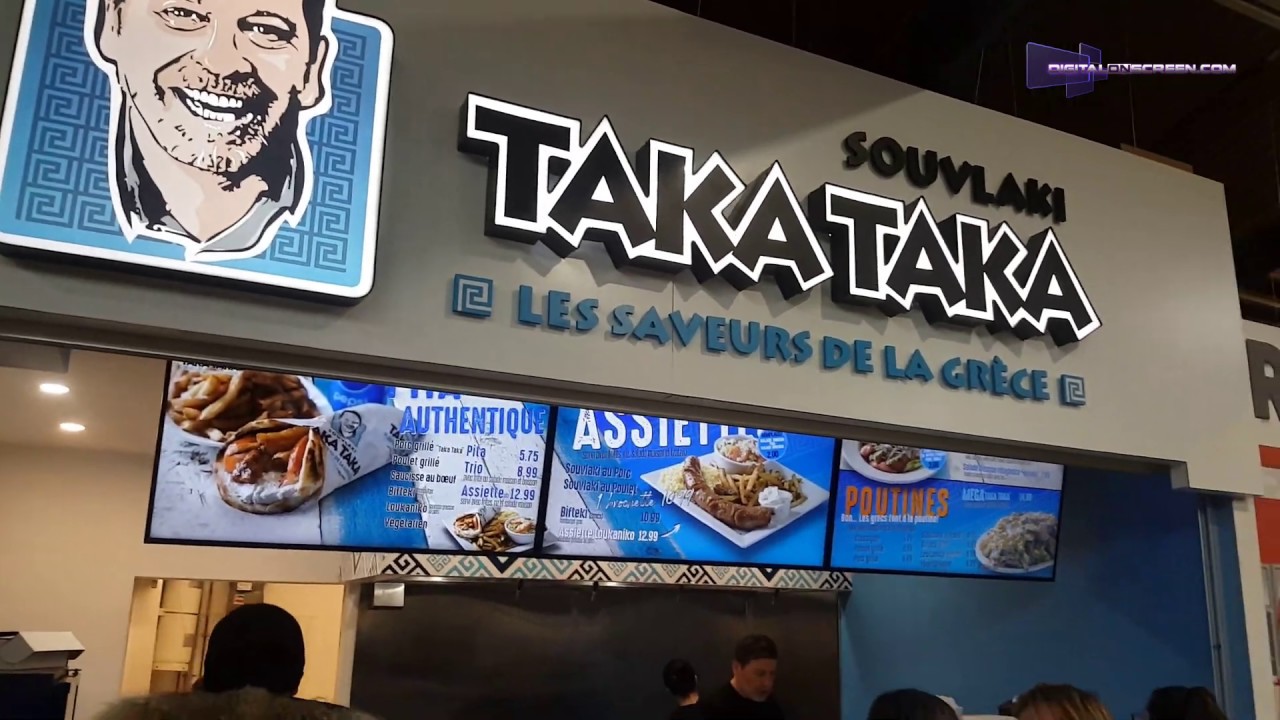 Digital menu for the Taka Taka restaurant franchise in Montreal by ...