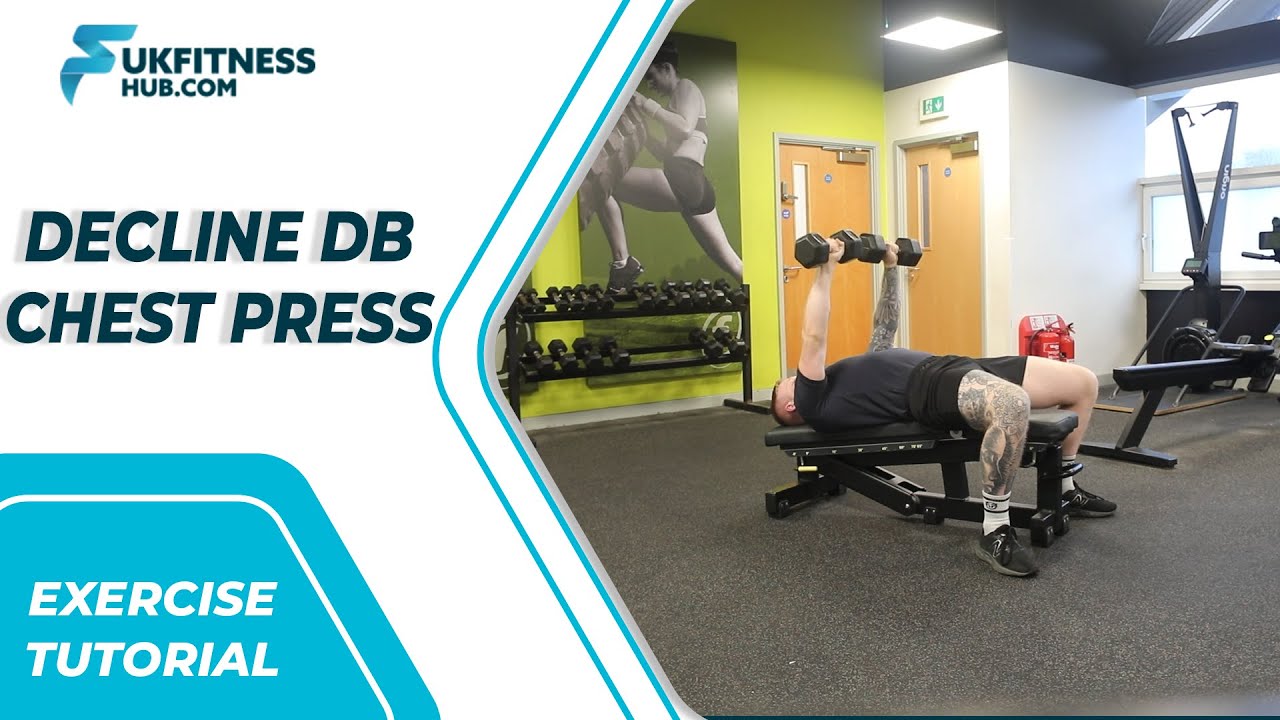Exercise Tutorial: Decline DB Chest Press - YouTube