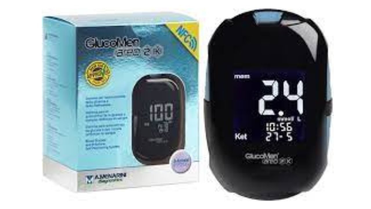 MEDIDOR GLUCOSA sangre glucometro + 10 lancetas + 150 tiras Glucomen ...