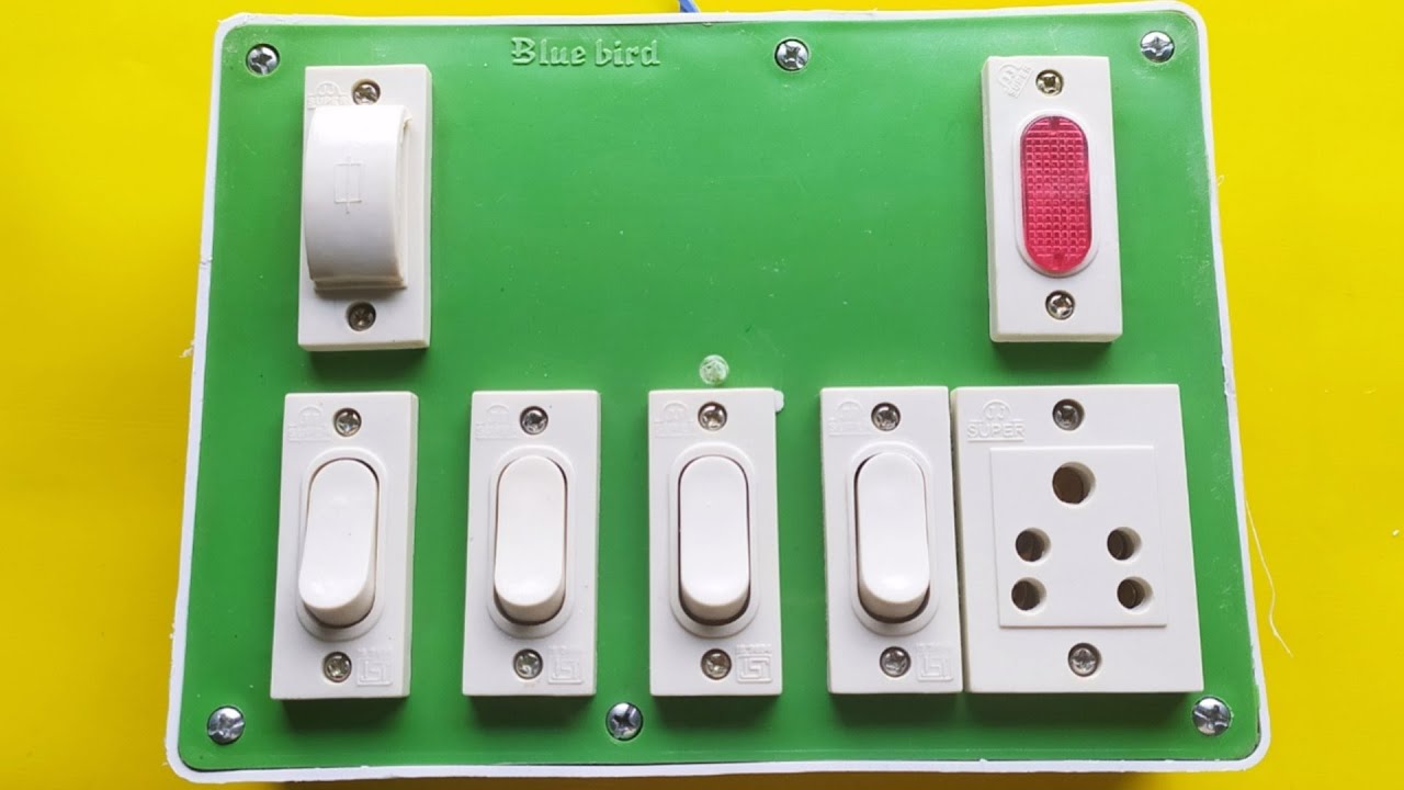 SWITCH BOARD WIRING CONNECTION // SWITCH SOCKET WIRING CONNECTION - YouTube
