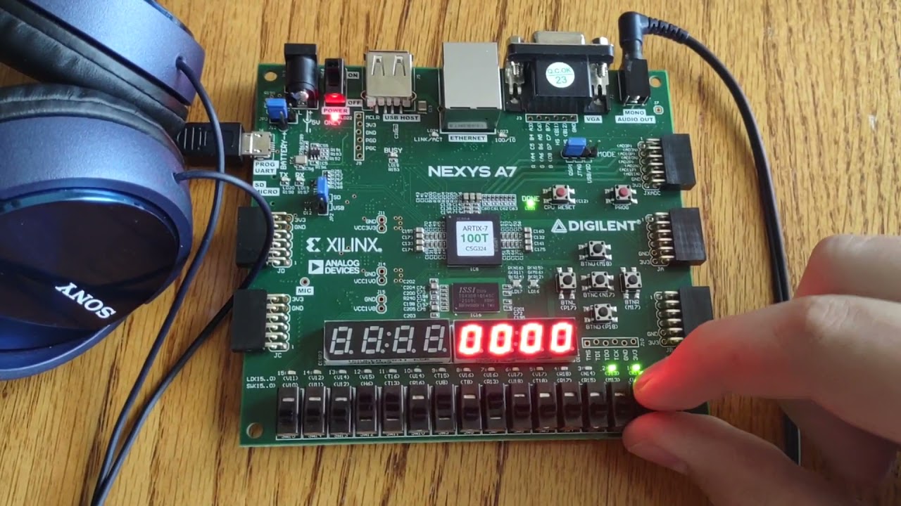 Digital Alarm Clock Implemented On Fpga Lab 9 Ece 3300l Youtube