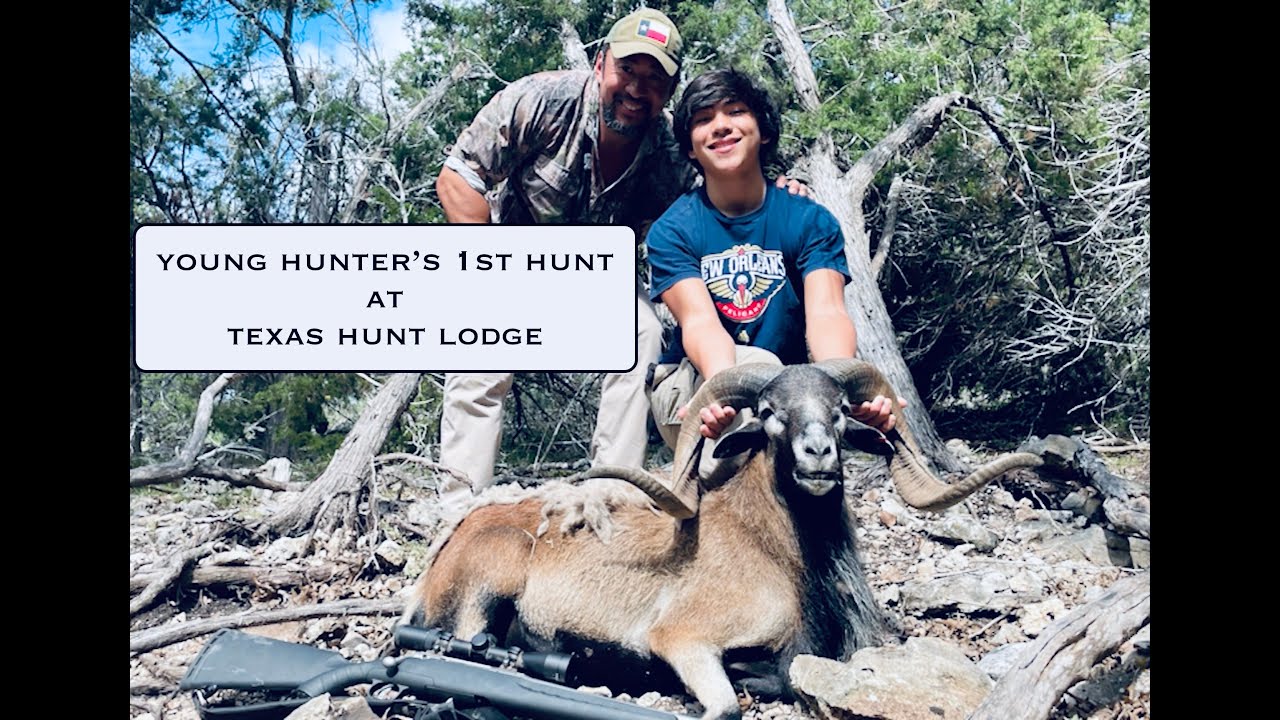 Young Hunter Takes His 1st Animal at Texas Hunt Lodge - Texas Ram Hunt ...