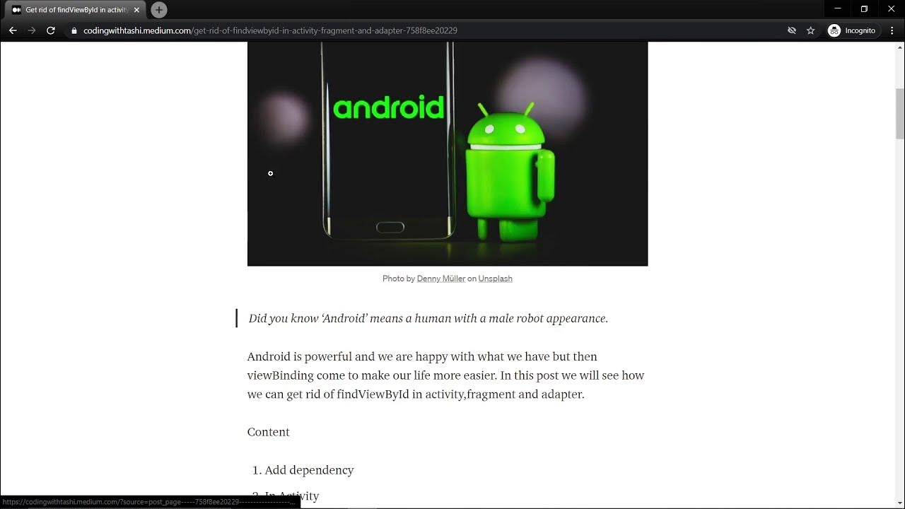 What is viewBinding? How to remove findViewById in android 2021 - YouTube