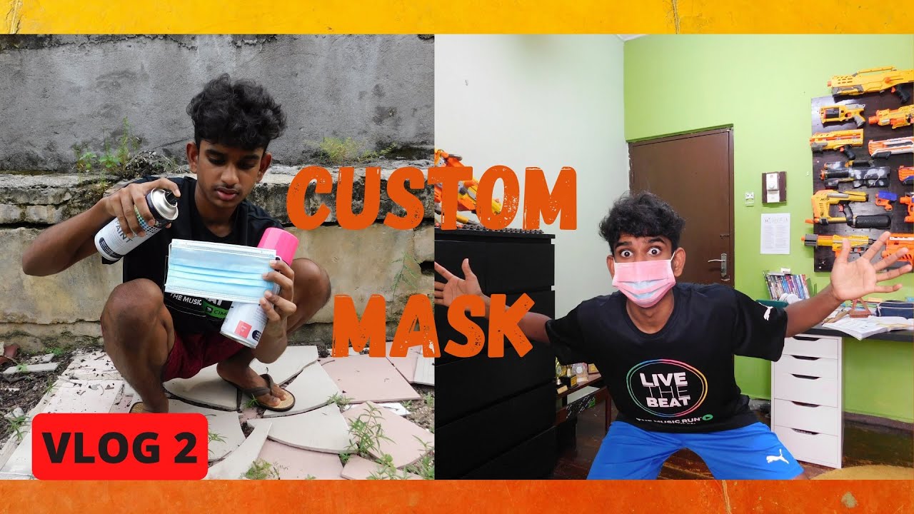 CUSTOMIZING FACE MASKS! // Vlog 2 - YouTube
