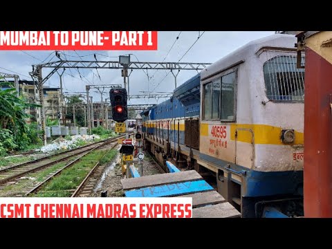 MUMBAI to PUNE || Full Train Journey- PART 1 || Train No. 22159 CSMT ...