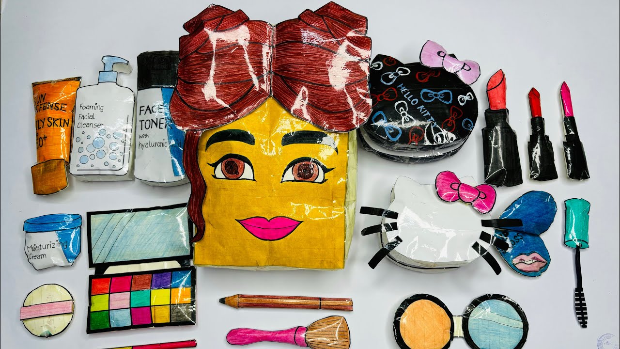 Roblox Makeup ASMR 💄Paper DIY | Paper Craft | Paper Toy 🧸 Squishy - YouTube