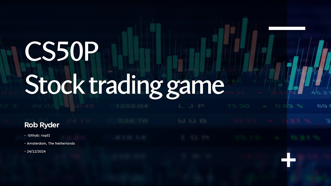 CS50 final project - Stock trading game - YouTube