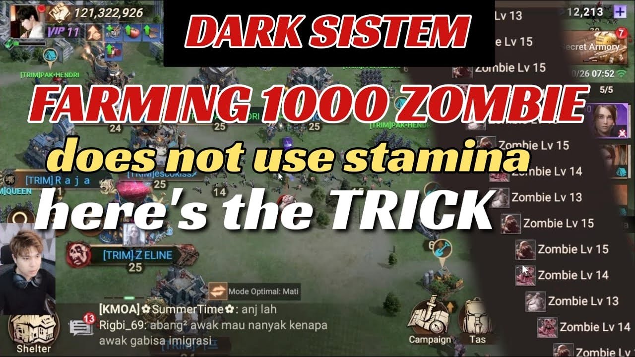 TRICK FARMING ZOMBIE NO STAMINA | DLS | DOOMSDAY LAST SURVIVORS | - YouTube