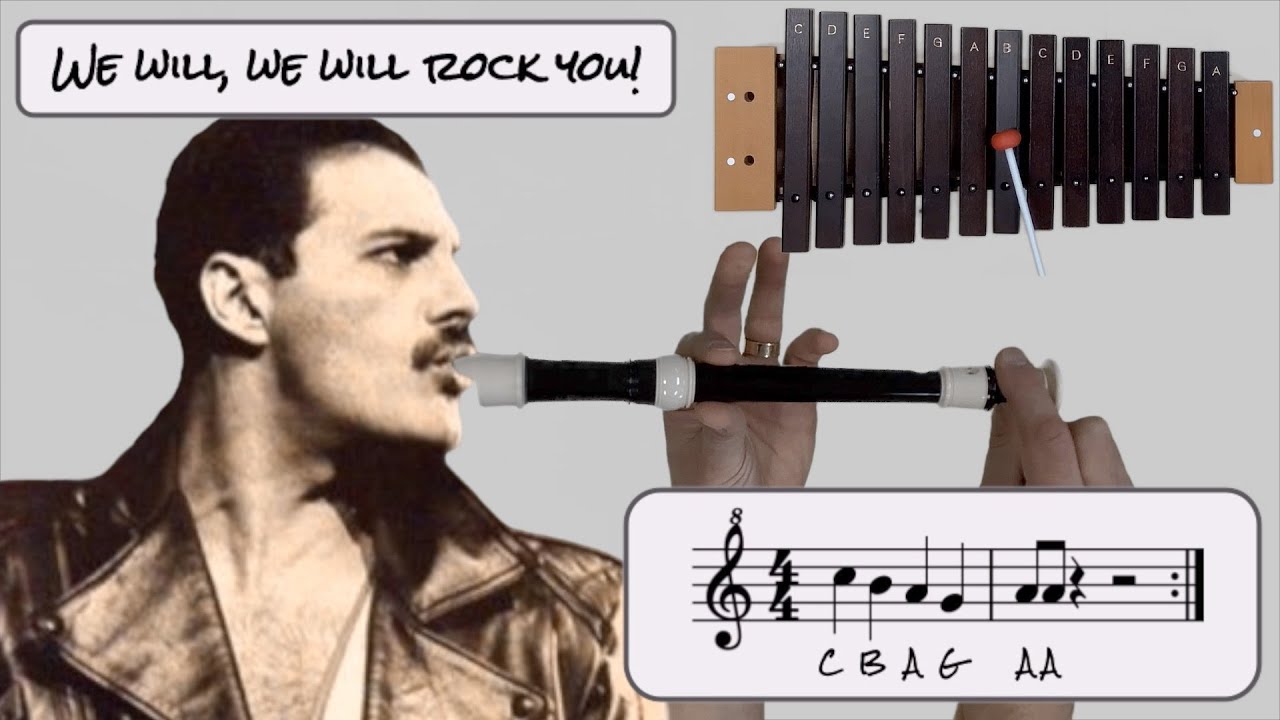 We Will Rock You - for stomps/claps, singing, recorder and Orff bars ...