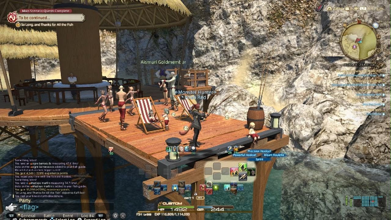 FINAL FANTASY XIV Online Mazlaya Marlin Quest - North Bloodshore ...
