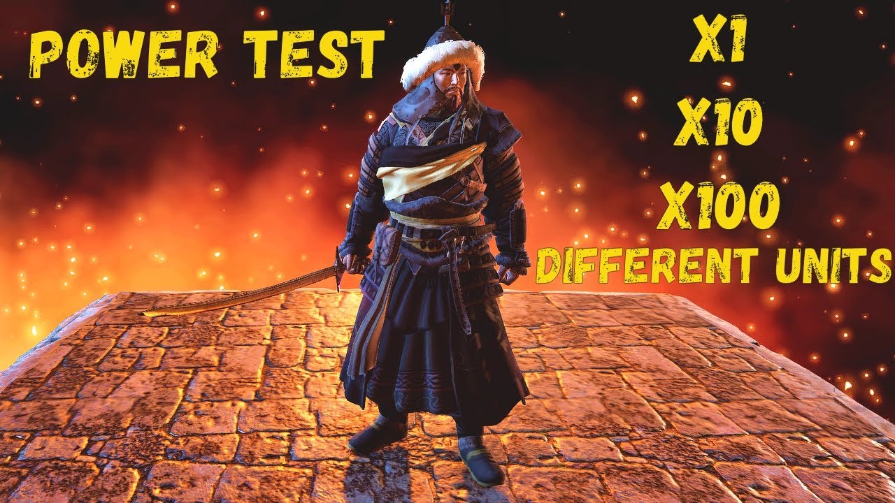 Mongolian Soldier - Power Test x1 x10 x100 vs 11 Different Units - UEBS ...