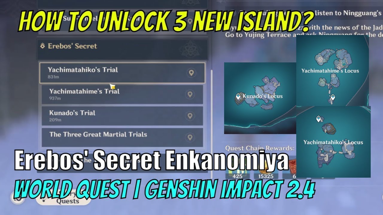 Erebos' Secret The Three Great Martial Trials(Unlock 3 Map)|Genshin ...