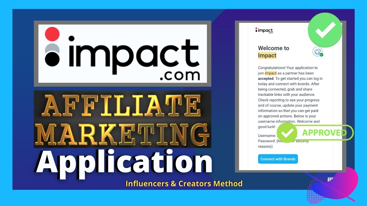 How to Sign Up Impact Affiliate Program Step by Step (APPROVED) - YouTube