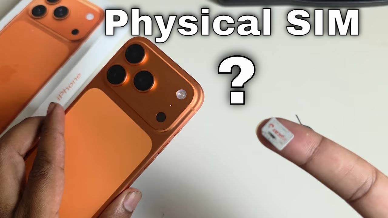 Does iPhone 17 pro / 17 Pro Max have sim card slot? - YouTube