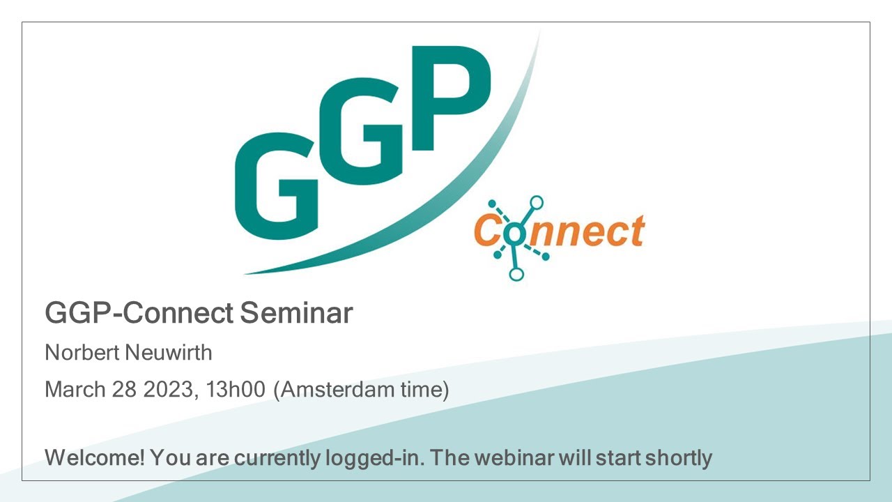 GGP connect webinar 18: Norbert Neuwirth - YouTube