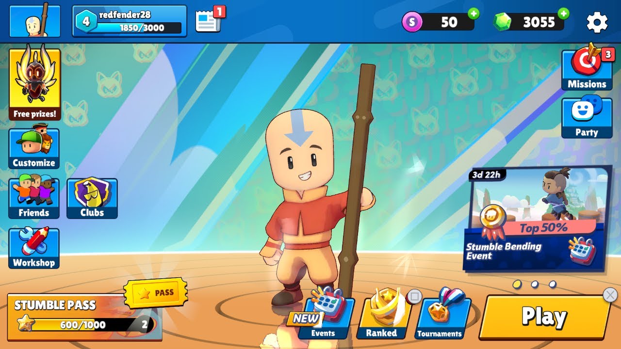 Stumble Guys x Avatar PC Release Gameplay - Stumble Bending Event & Air ...