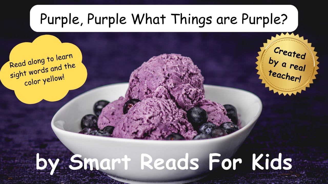 Purple, Purple, What Things are Purple? Toddlers, Pre-K, Kinder learn ...