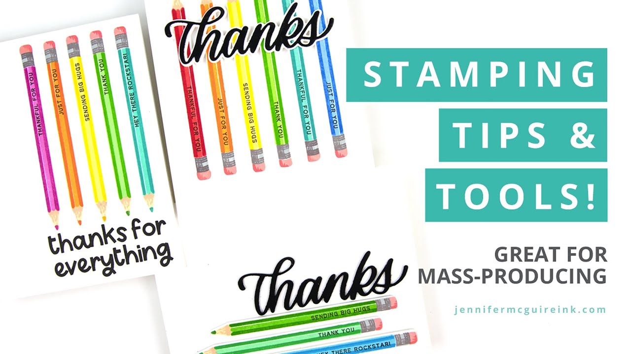 Tips & Helpful Tools For Stamped Cards - YouTube