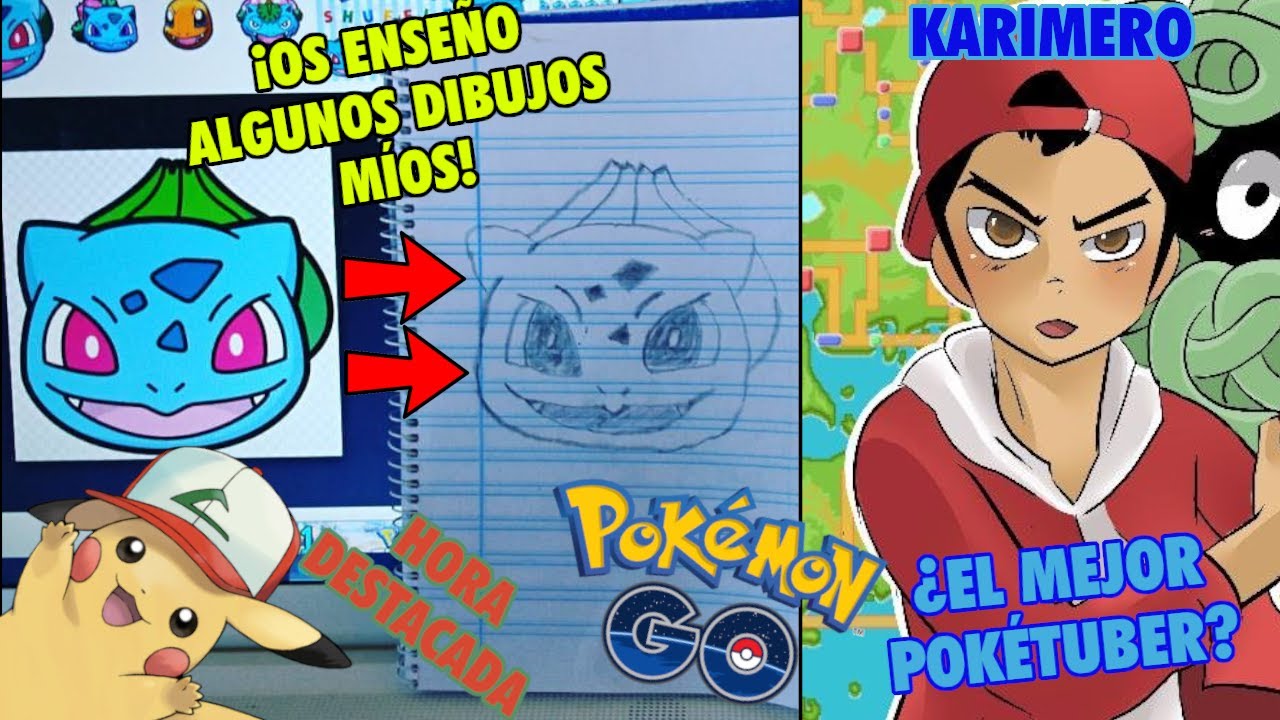 KARIMERO ¿los MEJORES VÍDEOS de POKÉMON en YOUTUBE? ENSEÑO mis DIBUJOS ...