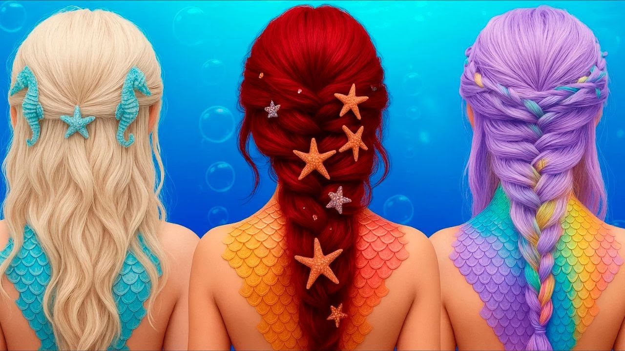 The Ultimate MERMAID Beauty Hacks 🌊💖 How to Turn Into a Mermaid - YouTube