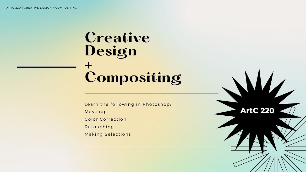 Week 2 - Creative Design + Compositing - YouTube