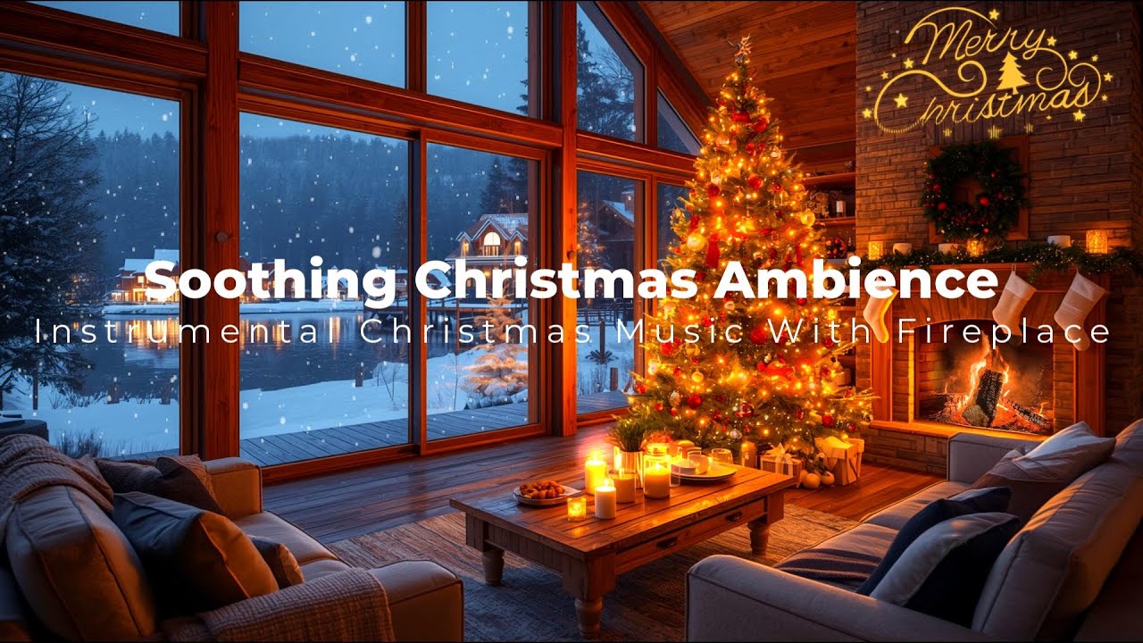 Soothing Christmas Ambience🎅 Instrumental Christmas Music With ...