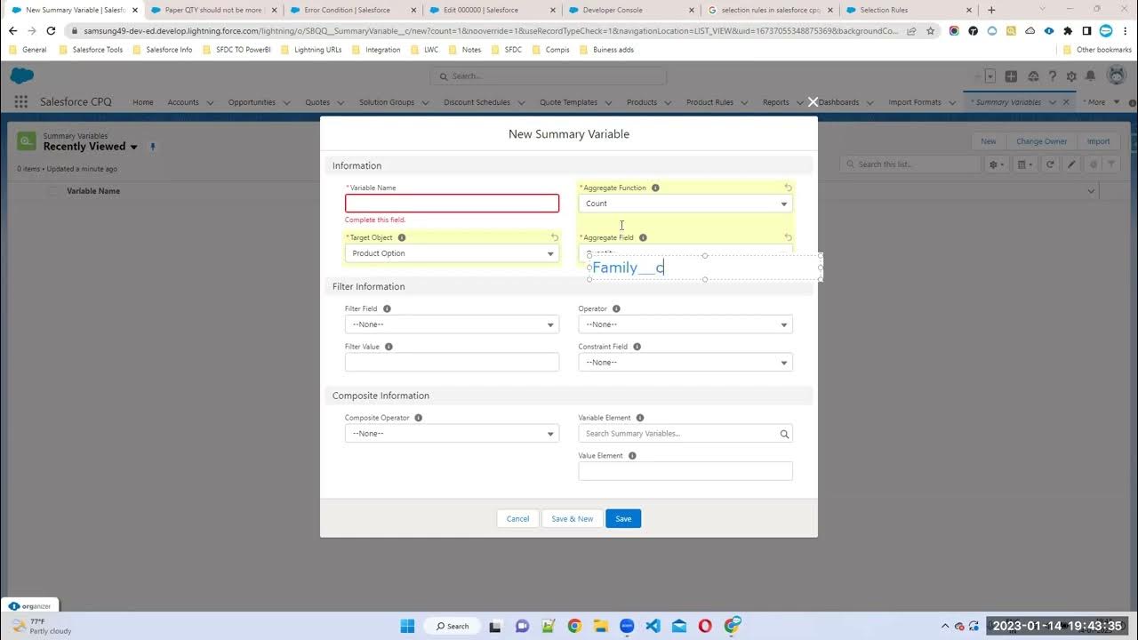 Video13 Summary Variables In Salesforce Cpq Youtube