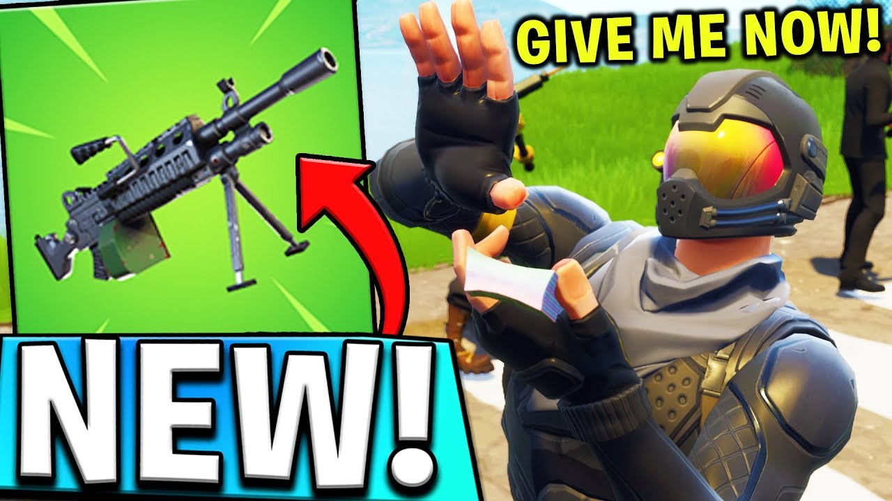 BRAND NEW LMG In Fortnite Battle Royale!? - YouTube