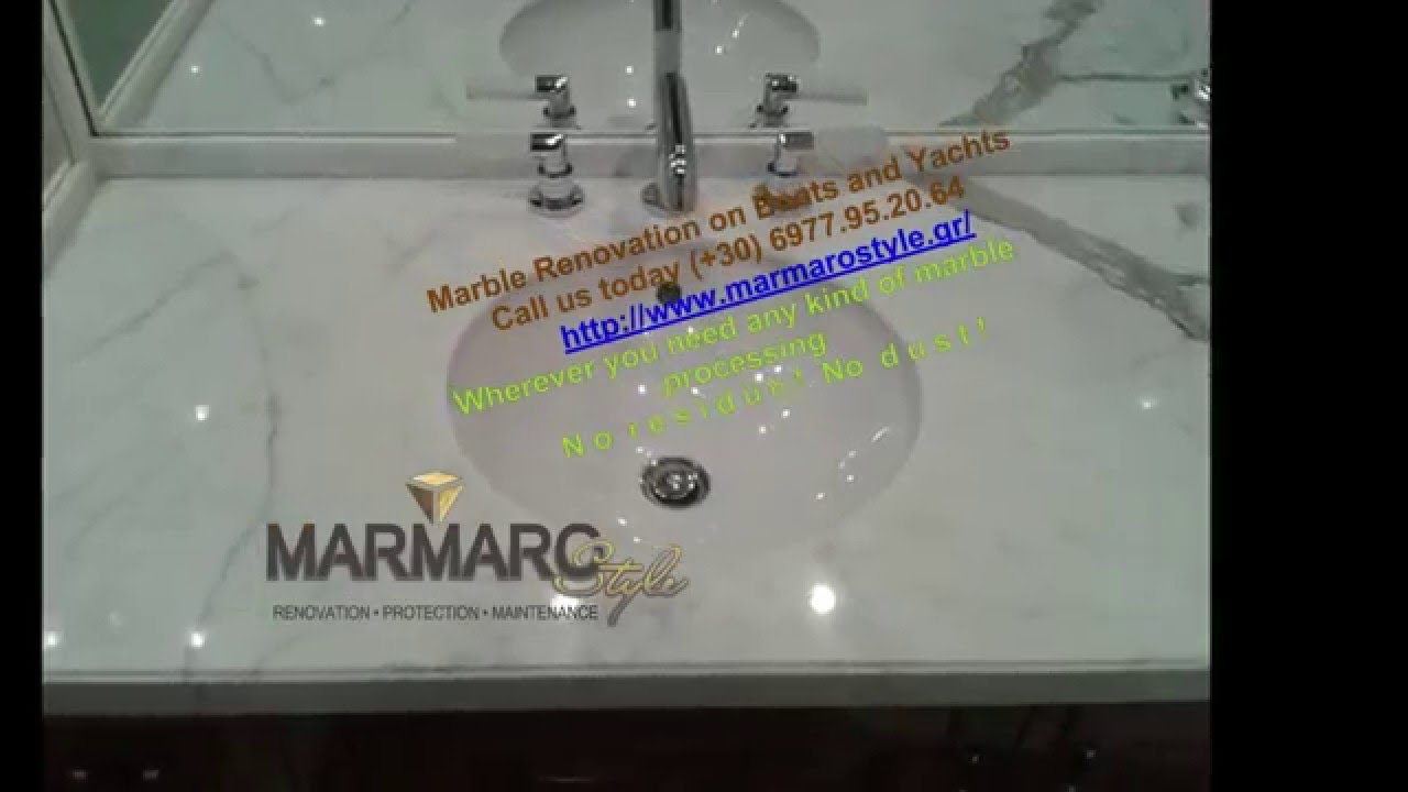 Marble renovation on boats and yachts www.marmarostyle.gr 6977952064 ...