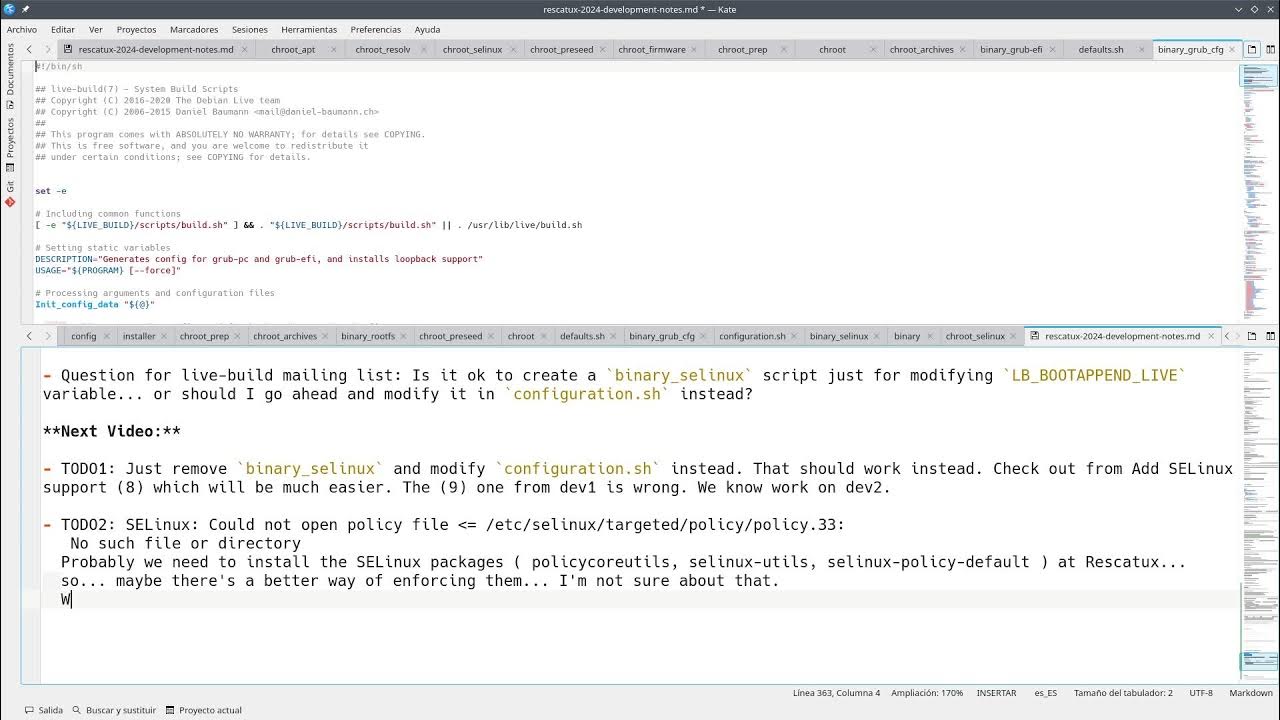 Rescatux Development | Port to Debian GNU/Linux 12 | 2024 Year | Episode 8 - YouTube