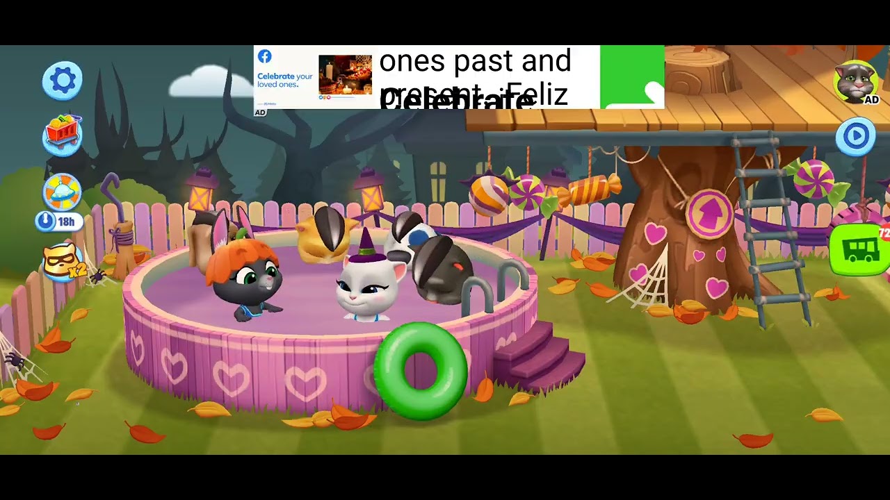 my talking tom friends collecting tokens from Roy Raccoon part 2 clean ...