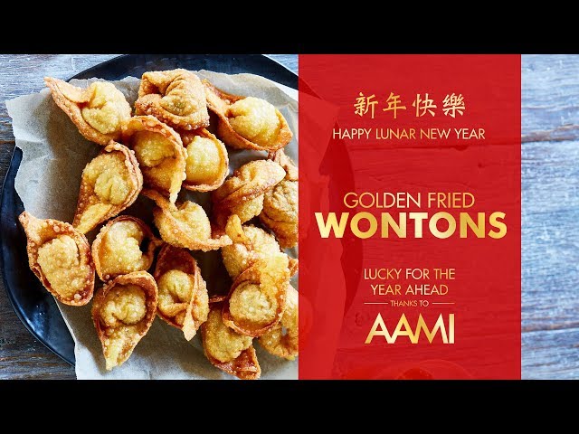 Wor Wonton Anraith Golden Fried Wontons | Chinese New Year Recipe