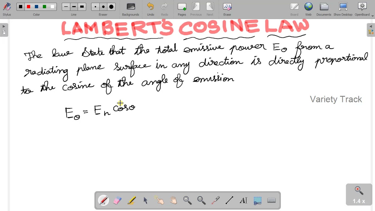 video 10 | Lambert's Cosine Law - YouTube